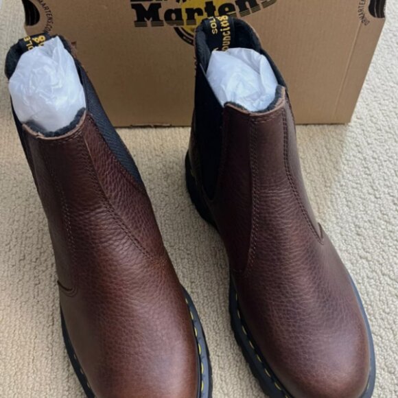 Dr. Martens | Shoes | Pirmoloft Dr Martens 2976 Bex Grizzly Cheasea Boot In Dark Brown Msrp2 ...